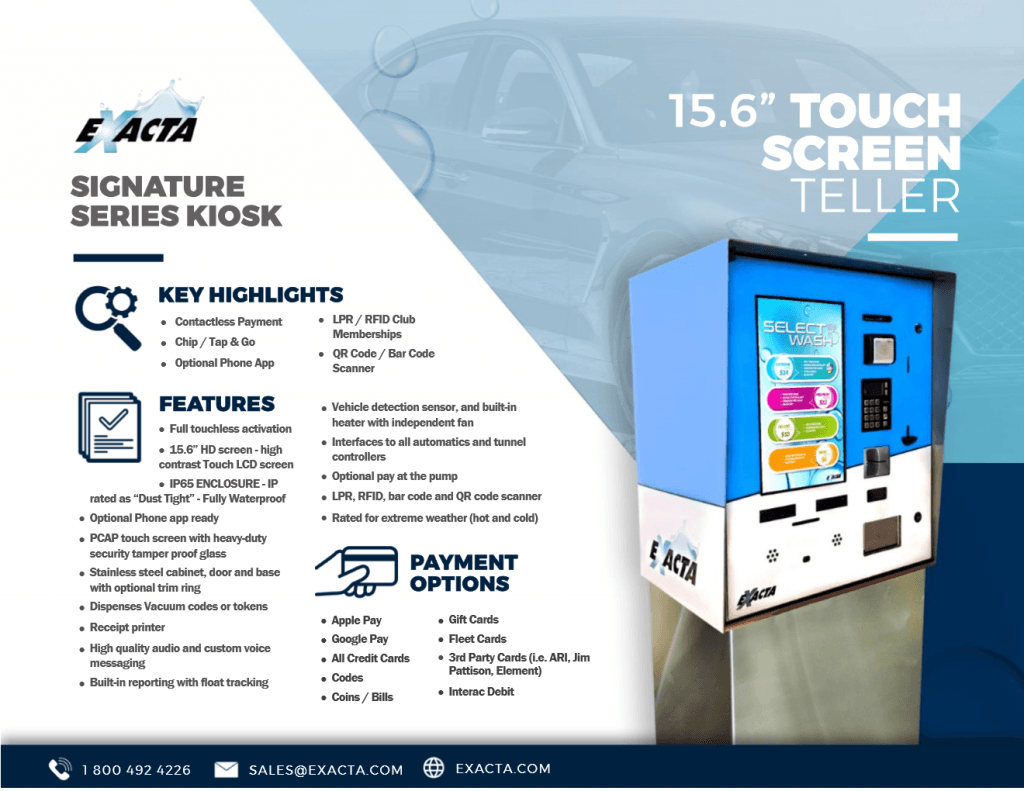 15.6 Inch Touch Screen Teller - Exacta