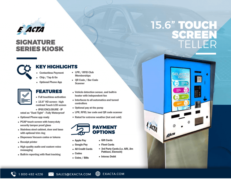 15.6 Inch Touch Screen Teller - Exacta