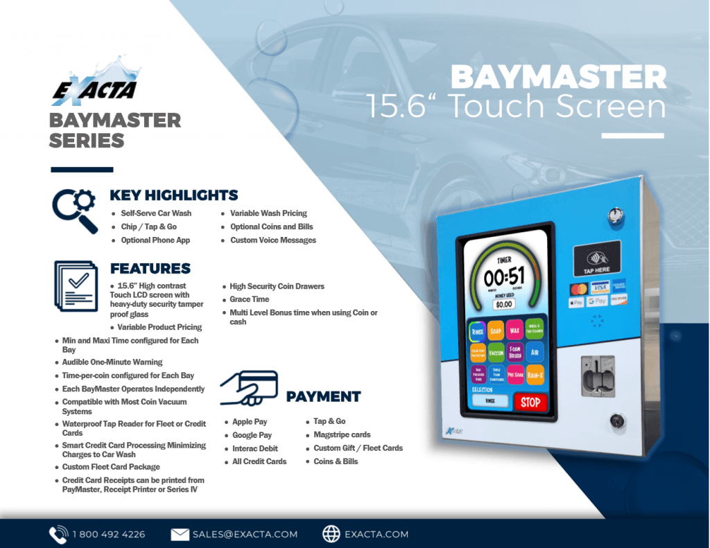 BayMaster 15.6" Touch Screen - Exacta
