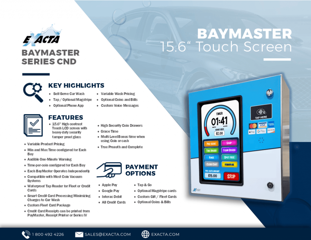 BayMaster 15.6" Touch Screen - Exacta